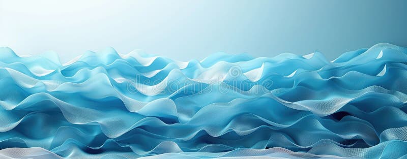 Abstract Blue Wavy Texture Design with Light Gradient. Stock Image ...