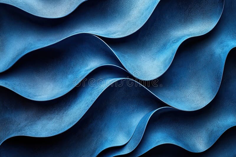 Abstract Blue Wave Texture Background Stock Photo - Image of folds ...