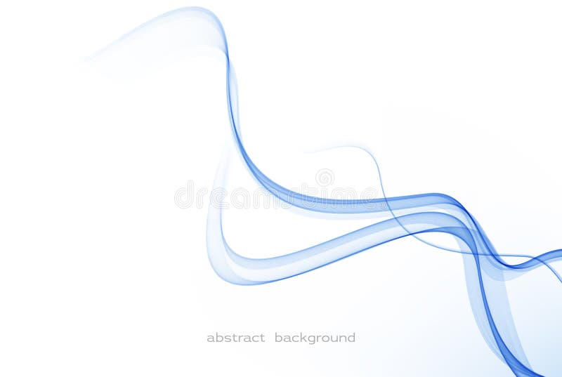 Abstract Blue Wavy Transparent Wave Vector Background. Stock Vector ...