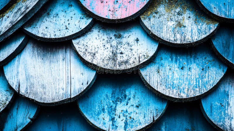 Abstract Blue Weathered Wooden Shingles Texture High Quality Image ...