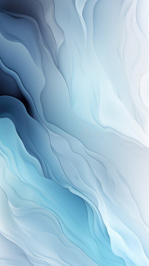 Abstract Blue and White Background with Wavy Lines Stock Illustration ...