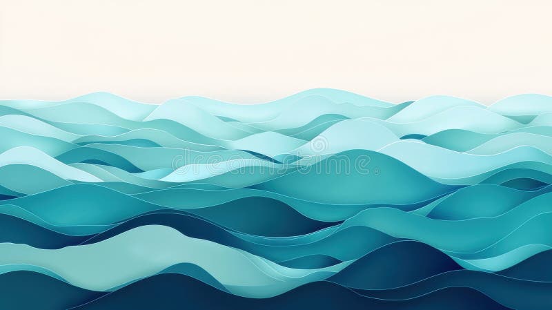 Abstract Blue and White Background with Wavy Patterns Suitable for ...