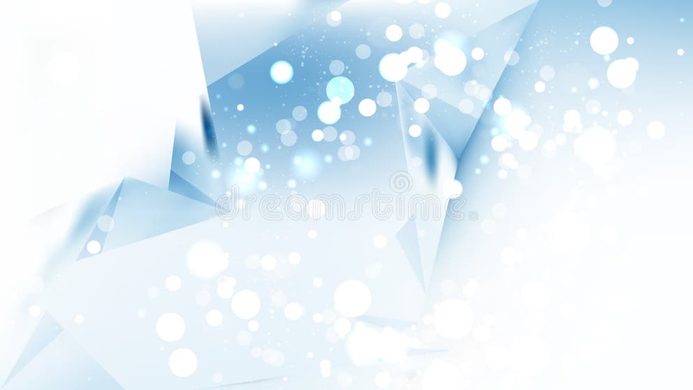 Abstract Blue and White Bokeh Lights Background Design Stock Vector - Illustration of blue ...