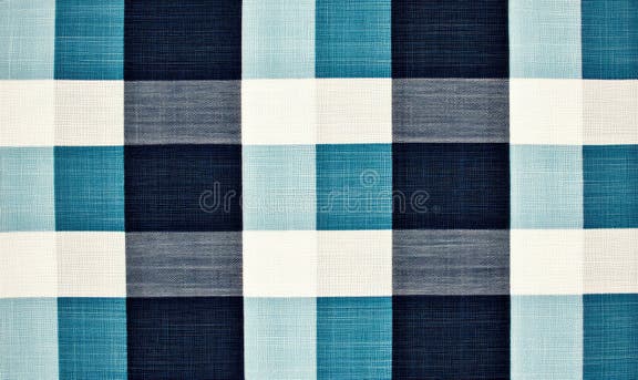 Abstract Blue and White Checkered Pattern Design on Fabric Texture ...