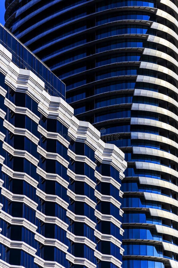 Abstract Blue and White Color from Building. Stock Image - Image of ...
