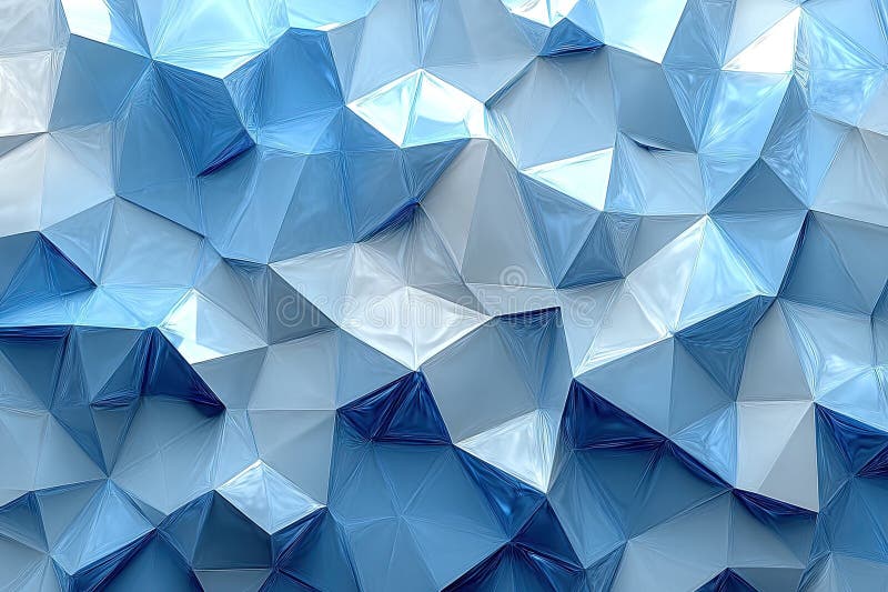 Abstract Geometric Blue and White Background Stock Image - Image of ...