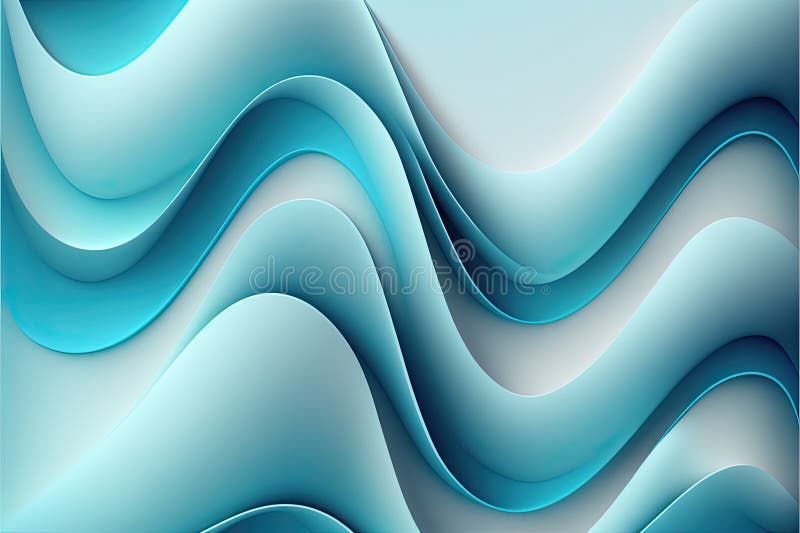 Abstract Blue and White Curve Line Wave Background. Stock Illustration ...
