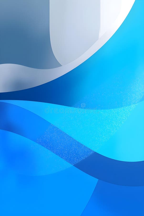 Abstract Blue and White Design with Flowing Shapes Stock Illustration ...