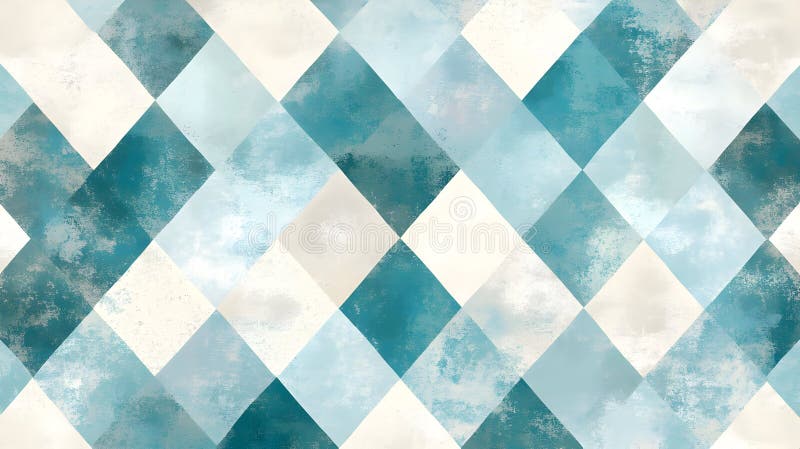 Abstract Blue and White Diamond Pattern Background Illustration Stock ...