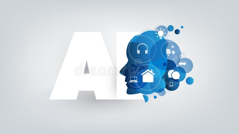 Abstract Blue and White Digital Technology, Machine Learning ...