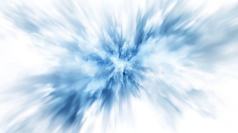 Abstract Blue and White Explosion Effect White Background Stock Photo ...