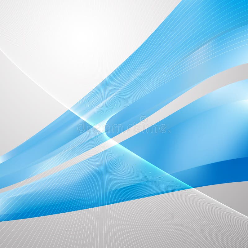 Abstract Blue and White Flow Curves Background Vector Image Stock ...