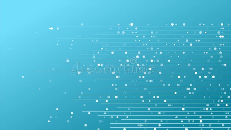 Abstract Blue White Geometric Dots and Lines Tech Motion Background ...