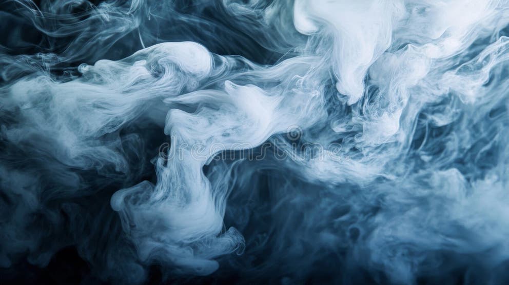 Abstract Blue and White Ink Swirl Texture Background Stock Illustration ...