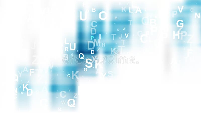 Abstract Blue and White Letters Background Vector Image Stock Vector ...