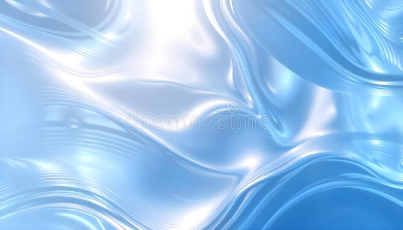 Abstract Blue and White Liquid with Wavy Patterns Stock Illustration ...