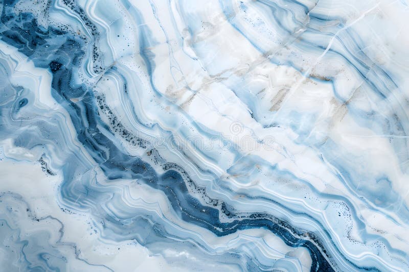 Abstract Blue and White Marble Texture Background Stock Illustration ...