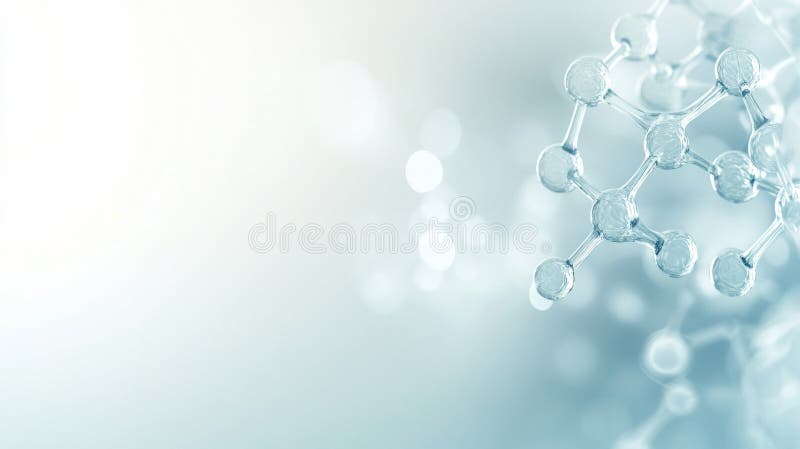Abstract Blue and White Molecular Structure Background Stock ...