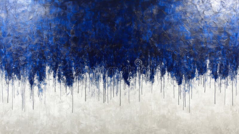 Abstract Blue and White Paint Drip Texture Background Stock ...