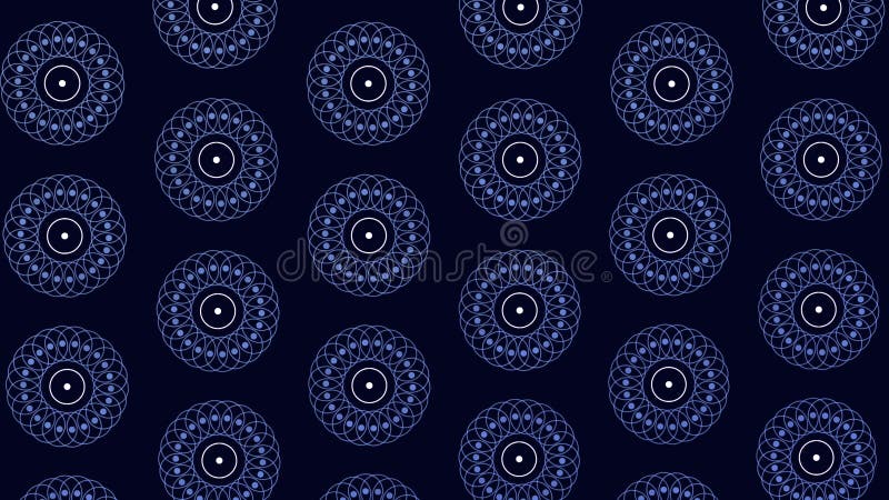 Spiraling Blue and White Pattern with Clockwise and Counterclockwise ...