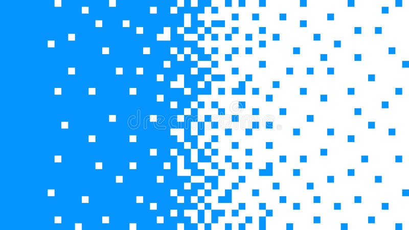 Abstract Blue and White Pixels Background of Geometric Shapes Simple ...