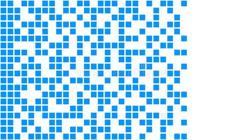 Abstract Blue and White Pixels Background of Geometric Shapes Simple ...