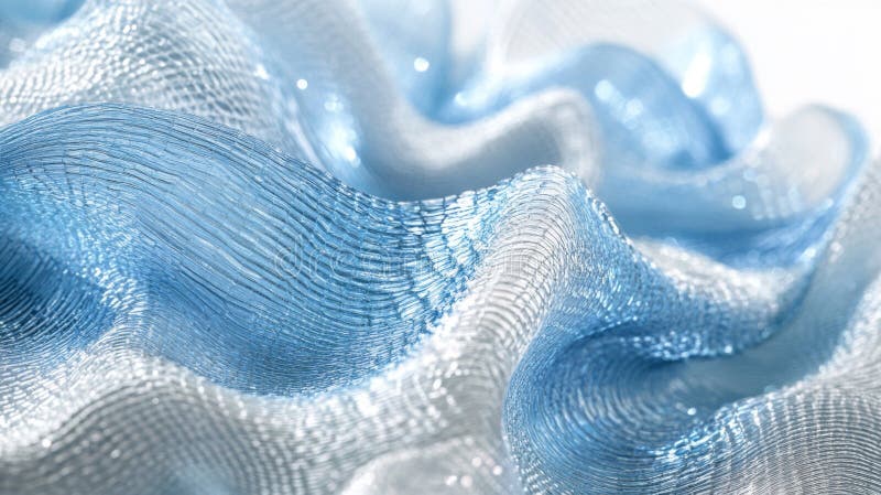 Abstract Blue and White Shiny Mesh Fabric Stock Illustration ...