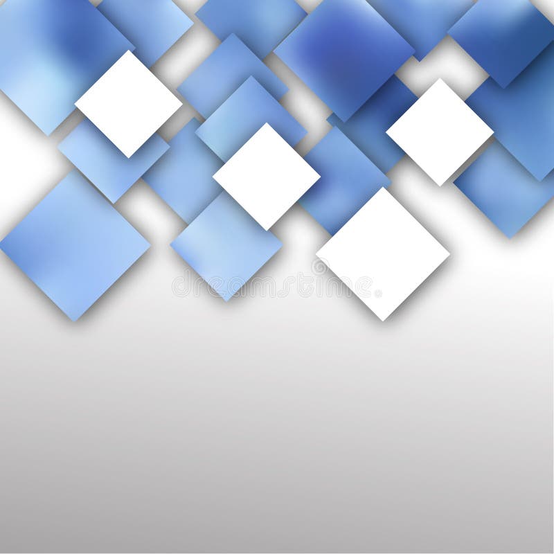 Abstract Blue and White Square Modern Background Stock Vector ...