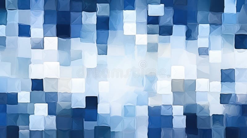 Abstract Blue and White Squares Background Stock Illustration ...