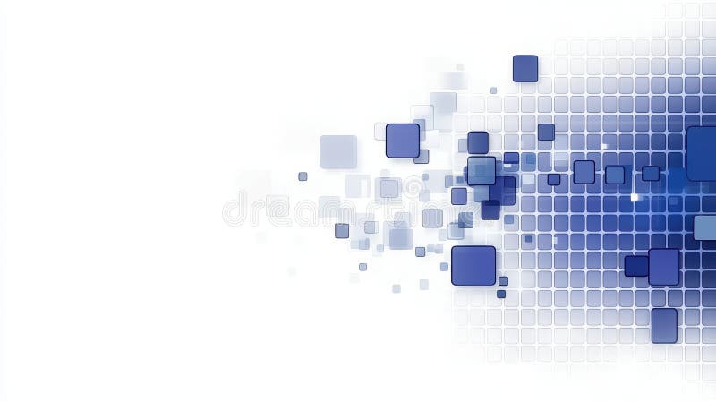 Abstract Blue and White Squares Background, Modern Geometric Design for ...