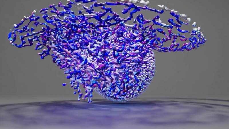 AI White Structure Floats Freely Stock Footage - Video of rectangular ...