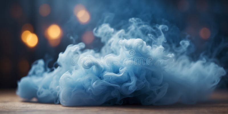Abstract Blue and White Swirling Mist or Smoke Background. Stock Image ...