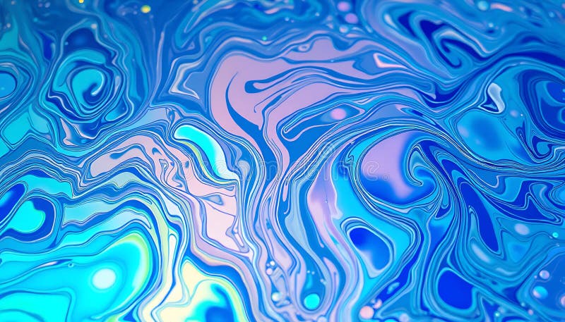 Abstract Blue and White Swirls, Artistic Design and Fluid Pattern Art ...