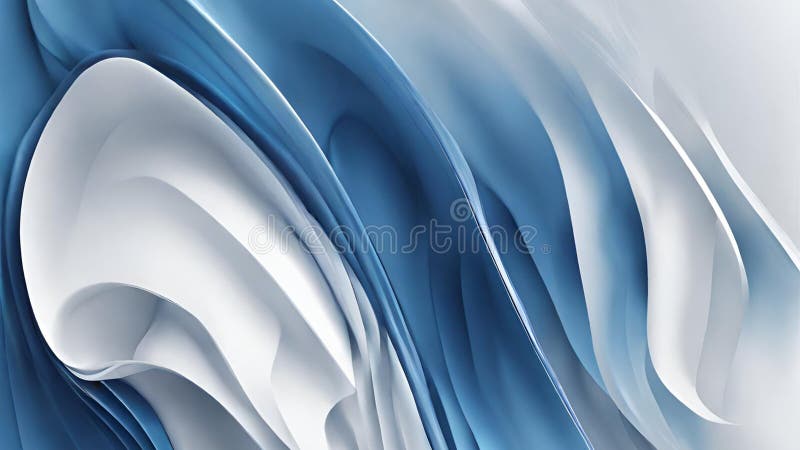 Abstract Blue and White Theme Background in High Ai Generated Stock ...