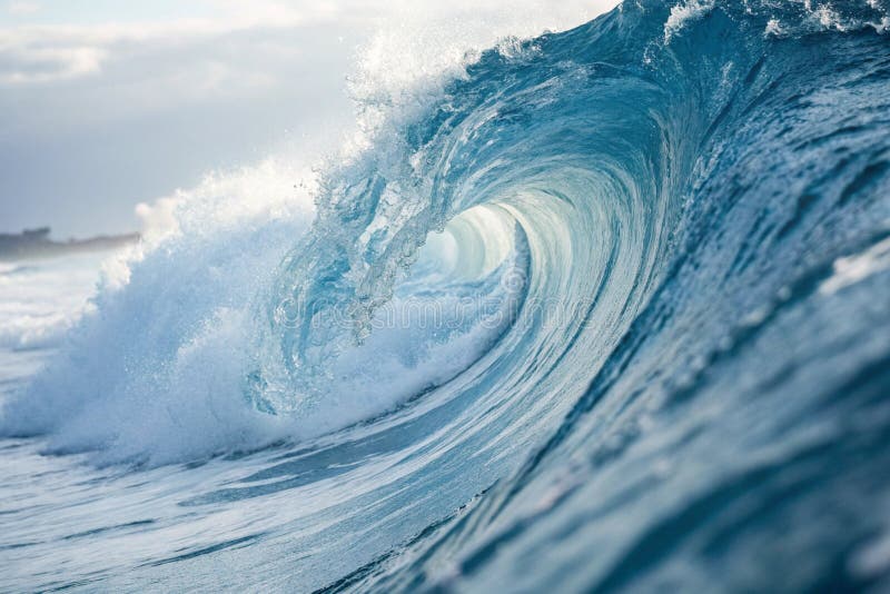 Abstract Blue White Water Wave Swirl Texture Stock Illustration ...