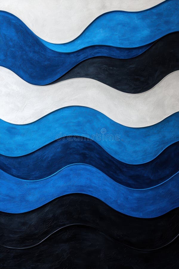 Abstract Blue and White Wave Background Texture Stock Illustration ...