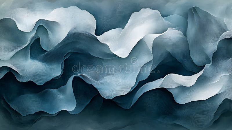 Abstract Blue and White Wave Pattern. Stock Illustration - Illustration ...
