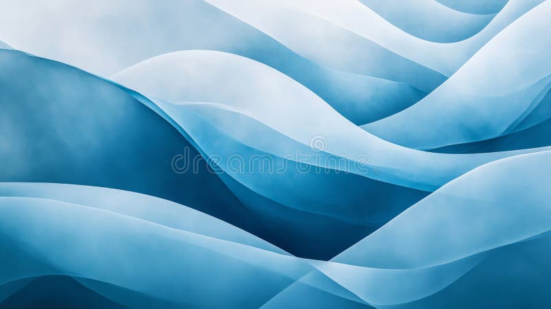 Abstract Blue and White Wave Pattern, Soothing Background. Artistic ...