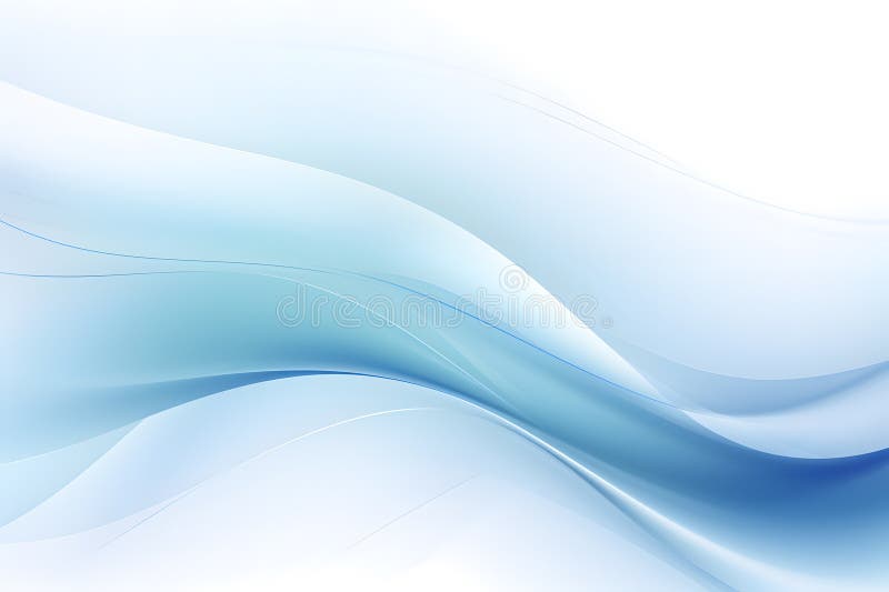 Abstract Blue and White Wavy Background with Smooth Gradients ...