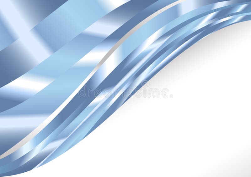 Abstract Blue and White Wavy Background with Space for Your Text Vector ...