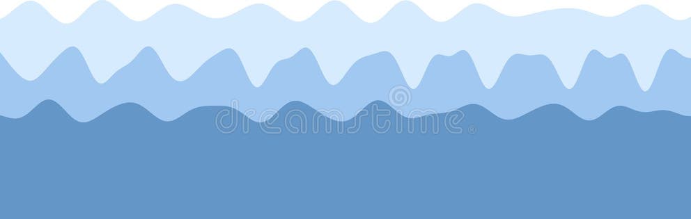 Abstract Blue and White Wavy Pattern Background with Layered Curves ...