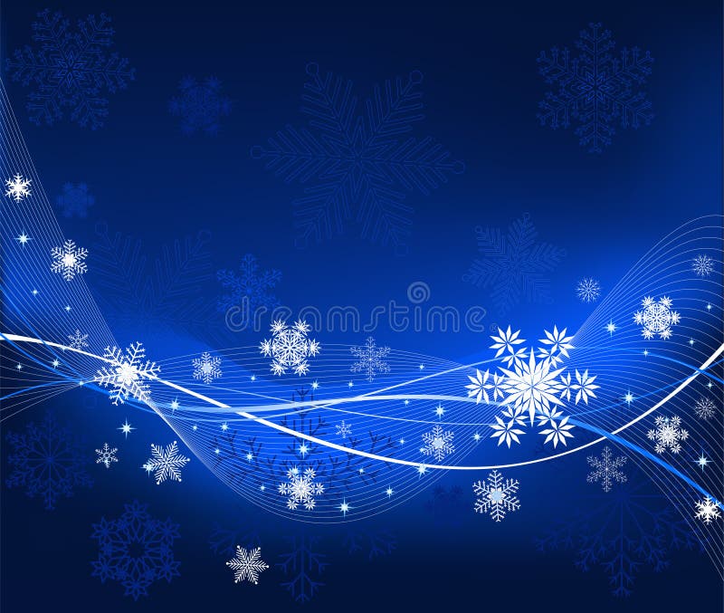 Abstract Blue Winter Background Stock Vector - Illustration of snow ...