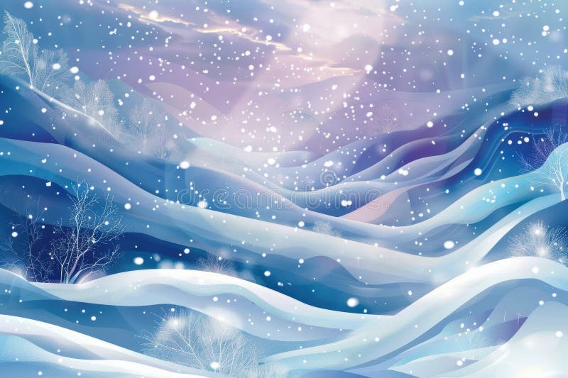 Abstract Blue Winter Background with Cold Tones, Icy Textures, and ...