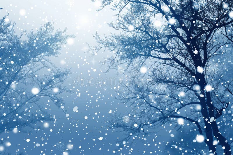 Abstract Blue Winter Background with Cold Tones, Icy Textures, and ...