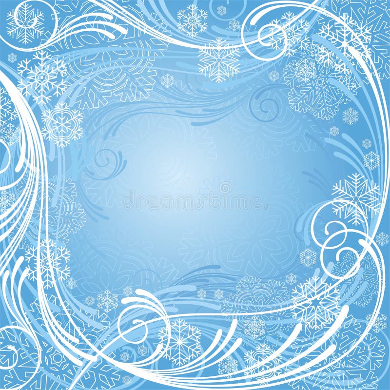 Abstract Blue Winter Composition Stock Vector - Illustration of pattern ...