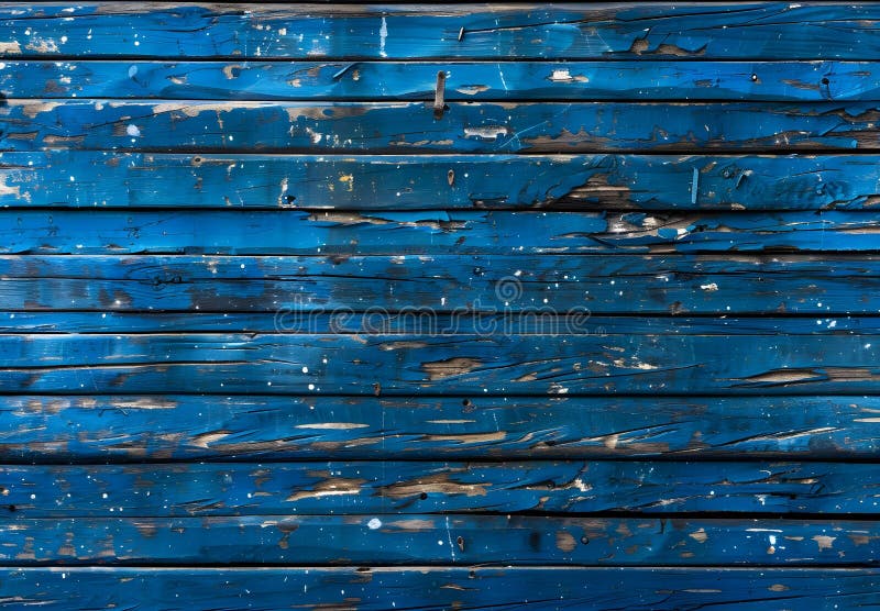 Abstract Blue Wood Background with Worn Paint Stock Illustration ...