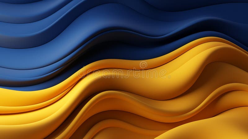 Abstract Blue and Yellow Color Background. Ocean Ripple Effect Stock ...