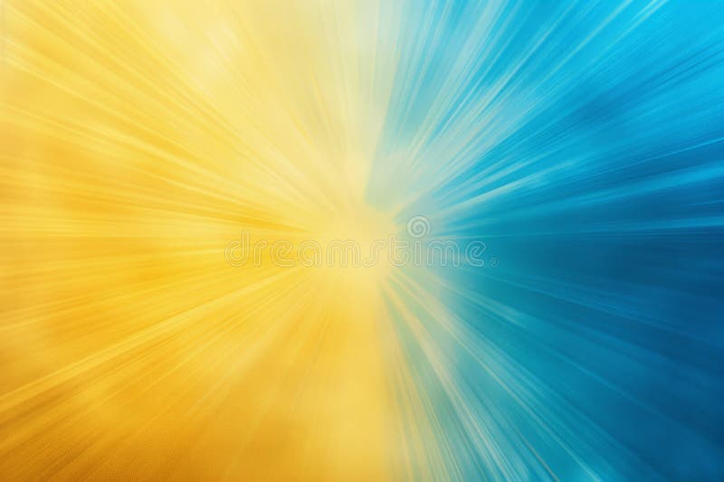 Abstract Blue and Yellow Color Gradient Sunburst Illustration ...