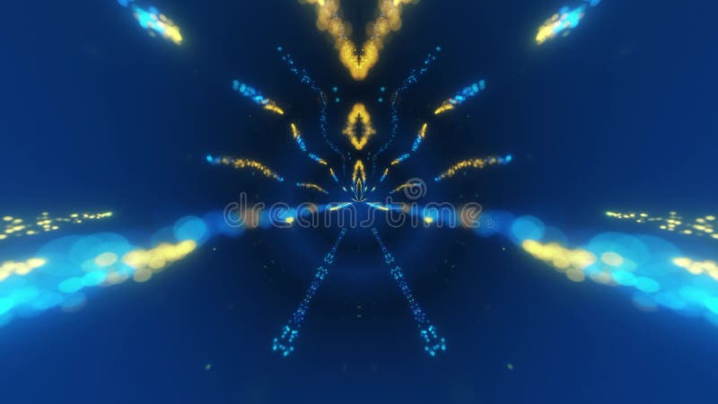 Abstract Blue and Yellow Lights Stock Footage - Video of sparkling ...