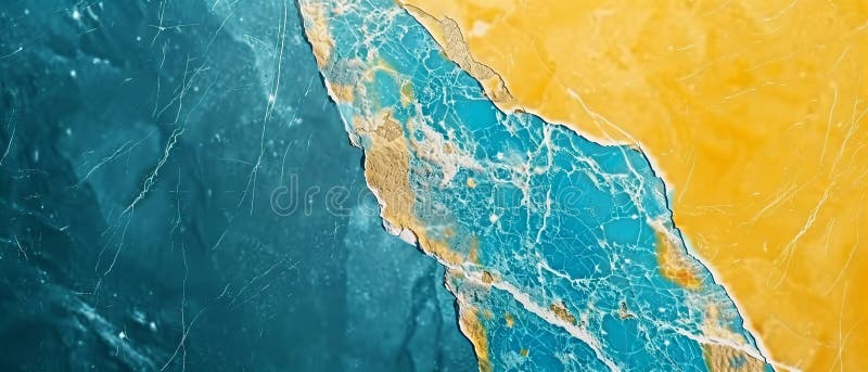 Abstract Blue Yellow Marble Texture Stock Illustration - Illustration ...
